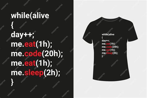 Premium Vector Coding Tshirt Design For Coders