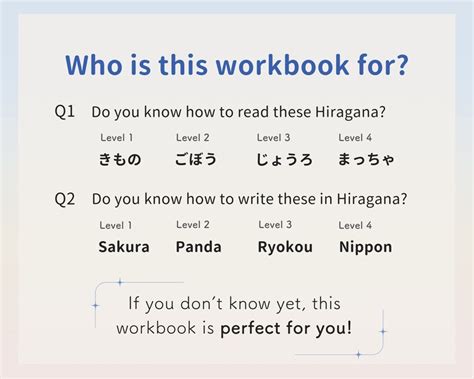 Japanese Hiragana Writing Practice Workbook Etsy