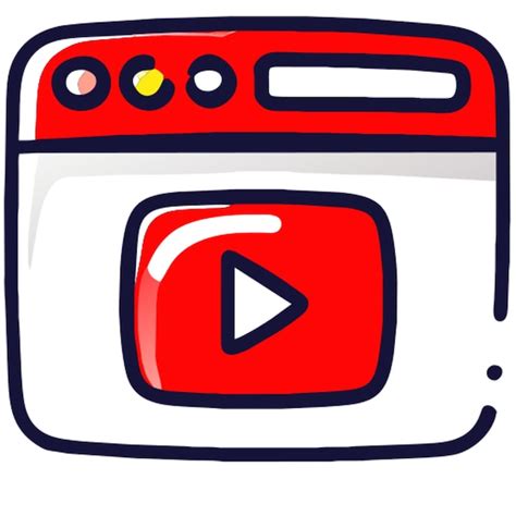 Premium Vector Youtube Subscribe Icon Icon Doodle Offset Fill