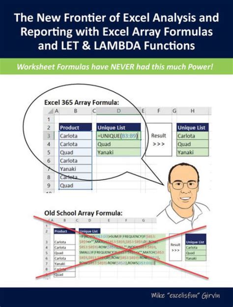 The New Frontier Of Excel Analysis And Reporting With Excel Array Formulas And Let And Lambda