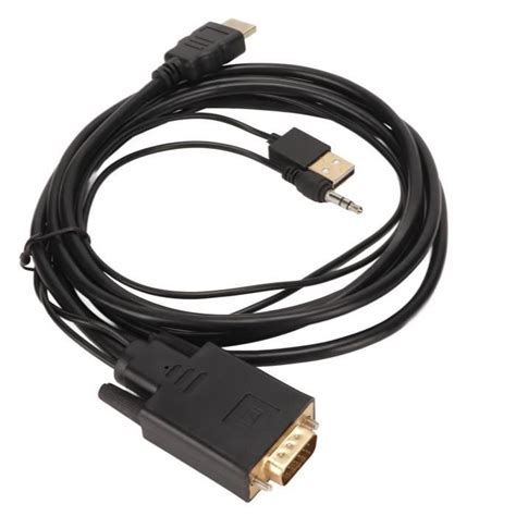 Câble Adaptateur Vga Vers Hd Avec Interface Plaquée Or Fdit Cdiscount