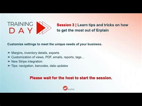 Session 3 Learn Tips And Tricks On How To Get The Most Out Of Erplain