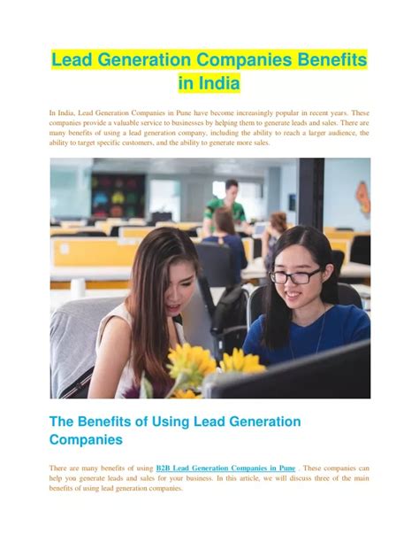 Ppt Lead Generation Companies Benefits In India Powerpoint