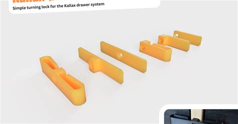 Kallax Drawer Lock Pack By Rvdk Download Free Stl Model