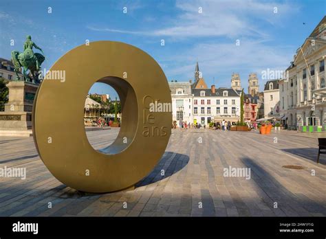 France Loiret Orleans Place Du Martroi The Big O Of Orl Ans Was