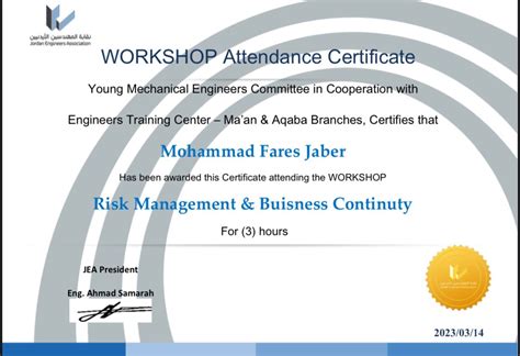 mohammad jaber on linkedin new achievement riskmanagement