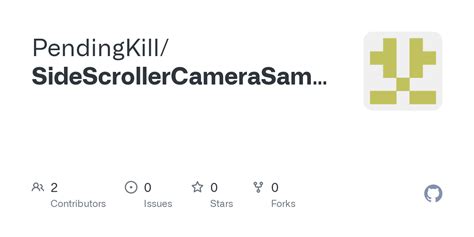 GitHub PendingKill SideScrollerCameraSampleProject