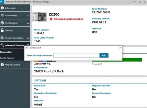 Please Zebra Zc300 Error Code 7010 Printhead Motion Blocked I Try The