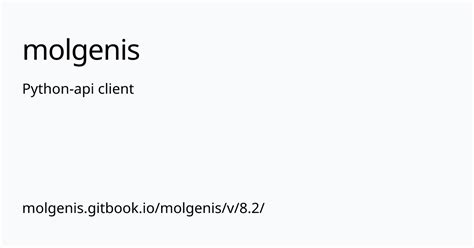 Python Api Client Molgenis