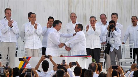 Imágenes Del Histórico Acuerdo De Paz En Colombia Infobae