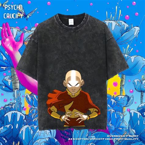 Jual Psycho Crucify Avatar The Legend Of Aang Oversized T Shirt