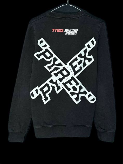 Pyrex Vision Mens Virgil Abloh Cross Logo Graphic Swe Gem