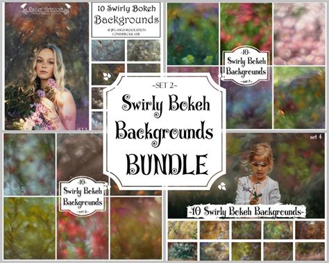 Bokeh Overlays Photoshop Bundle Photoshop Overlays Bokeh Backgrounds Digital Backdrop