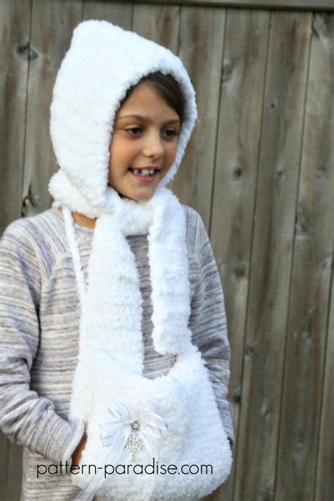 Fluffy Hat And Hand Muff Set