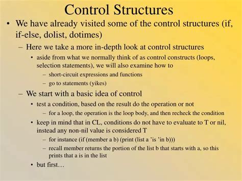 PPT Control Structures PowerPoint Presentation Free Download ID 4244228