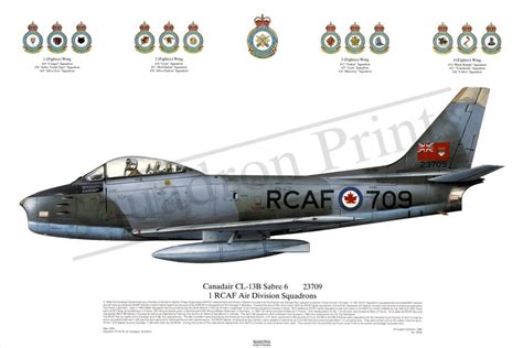 Canadair Cl 13b Sabre 6 Print Squadron Prints