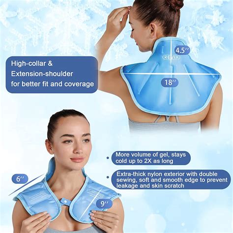 Revix Shoulder Ice Pack For Neckandupper Back Injuries Rotator Cuff