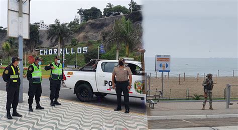 Chorrillos Policías Y Serenos Resguardan Playas Para Evitar La