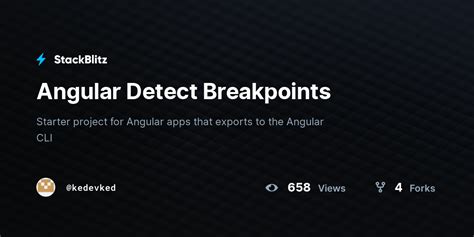 Angular Detect Breakpoints Stackblitz