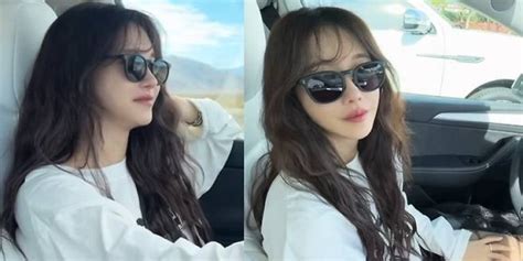 이지아 40대 후반의 세련된 반란 흰 티 하나로 스타일리쉬 드라이브 룩 완성 스타와 패션