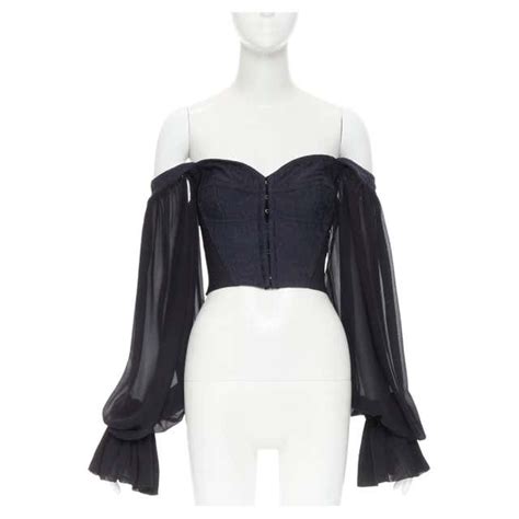 Dolce And Gabbana Black Mesh And Rhinestone Madonna Like A Virgin