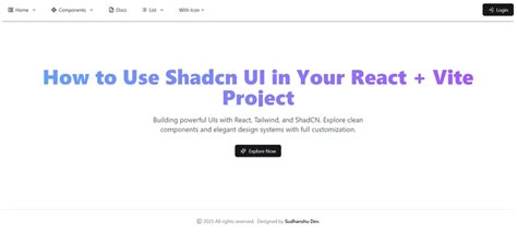 How To Use Shadcn Ui In Your React Vite Project Dev Community