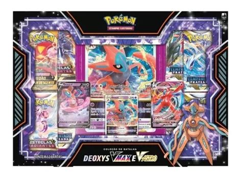 Pokemon Box Coleçao De Batalha Deoxys Vmax E Vastro Copag