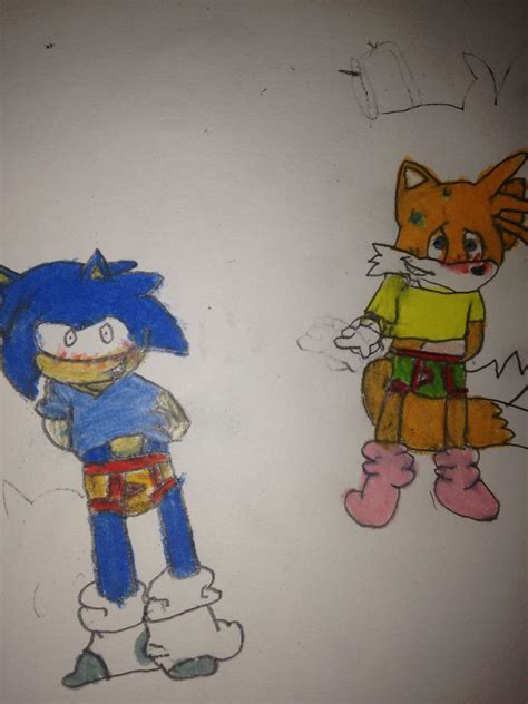 Sonic And Tails In Their Underwear By Tailstheinventor On Deviantart