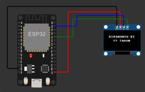 Menampilkan Text Pada Oled Ssd1306 Display Menggunakan Esp32 Micropython Dengan Platform Wokwi