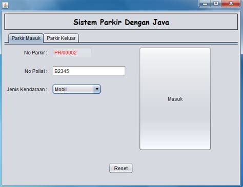 Aplikasi Parkir Menggunakan Java Sederhana Learn Code