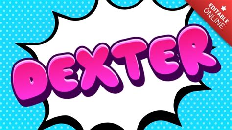 Dexter Text Effect Generator