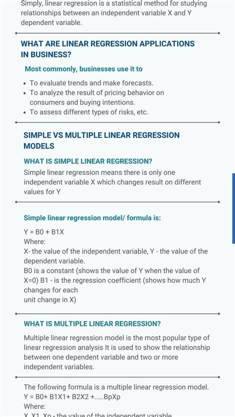 Linear Regression Models Artofit