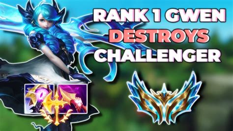 Rank 1 Gwen Destroys Challenger Garen Youtube