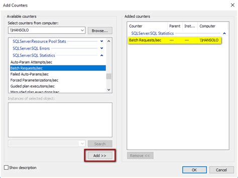 Sql Server Performance Counters Batch Requestssec Or Transactionssec
