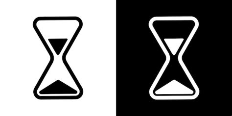 Premium Vector Sand Clock Vector Icon Hourglass Icon Sandglass Vector