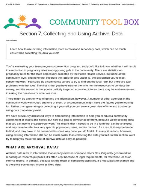 Archival Data Pdf Information Data