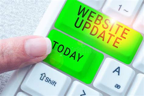 Writing Displaying Text Website Update Internet Concept Keeping The