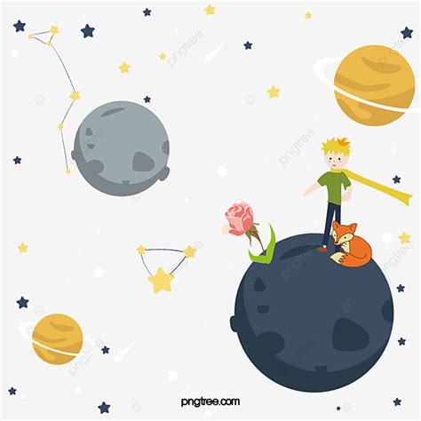 어린 왕자 일러스트 벡터 태양계 클립 아트 어린 왕자 여우 Png 일러스트 및 벡터 에 대한 무료 다운로드 Pngtree