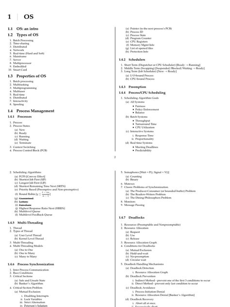 11 Os An Intro 12 Types Of Os 142 Schedulers Pdf Scheduling