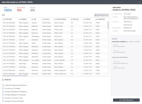 Use Data Snapshot Results — Metatron User Manual 043 Documentation