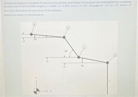 Solved Calculate The Absolute X Coordinate For Point B On Chegg