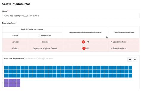 create interface map apstra 5 1 juniper networks