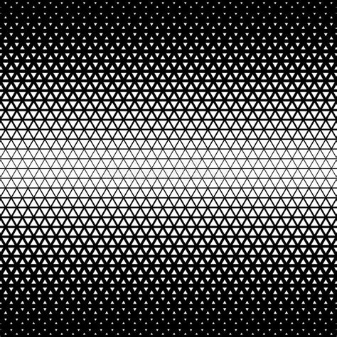 Black And White Halftone Triangles Pattern Abstract Geometric Gradient