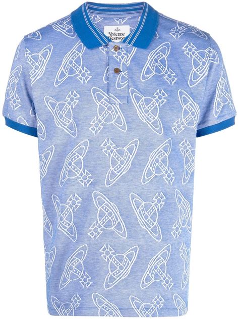 Vivienne Westwood Orb Logo Print Polo Shirt Smart Closet