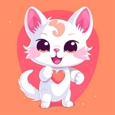 Premium Vector A Cartoon Funny Cat Mascot Icon Vector Illustration