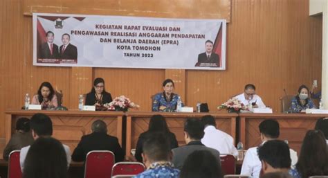Pemkot Tomohon Gelar Rakor Evaluasi Dan Pengawasan Realisasi Anggaran