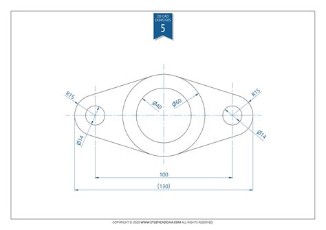 Autocad Exercise Drawing 1~20 Pdf