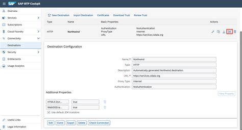 Create A Destination In The Sap Btp Cockpit Tutorials For Sap Developers