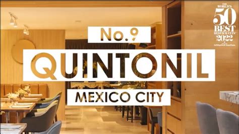 Restaurante Quintonil uno de los mejores restaurantes de México y el