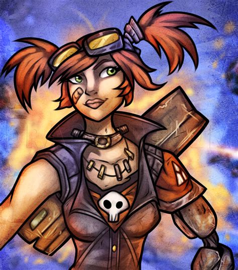 How To Draw Gaige From Borderlands Step By Step Drawing Guide By